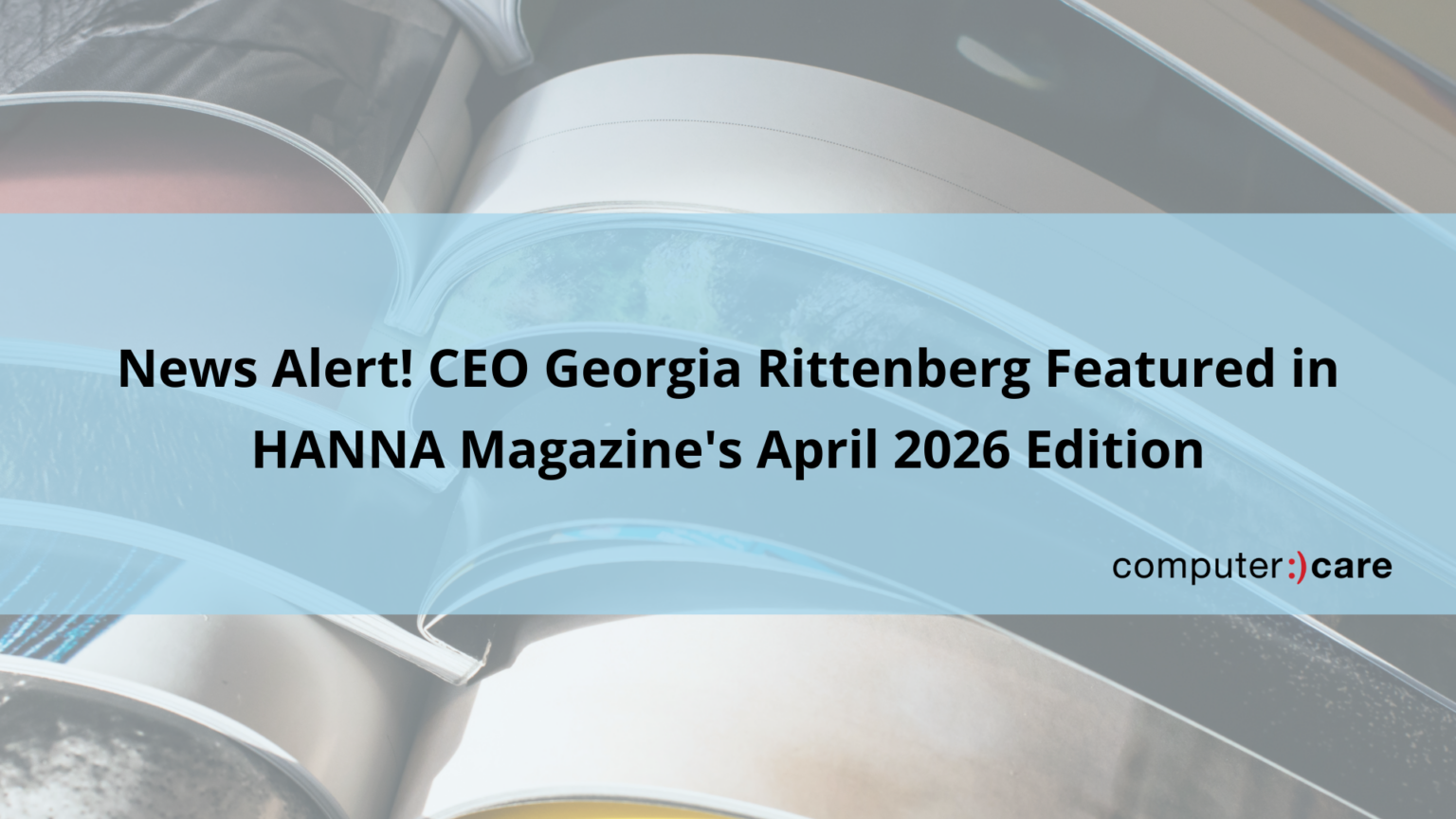 News Alert! Georgia Rittenberg Featured in HANNA Magazine's April 2026 ...